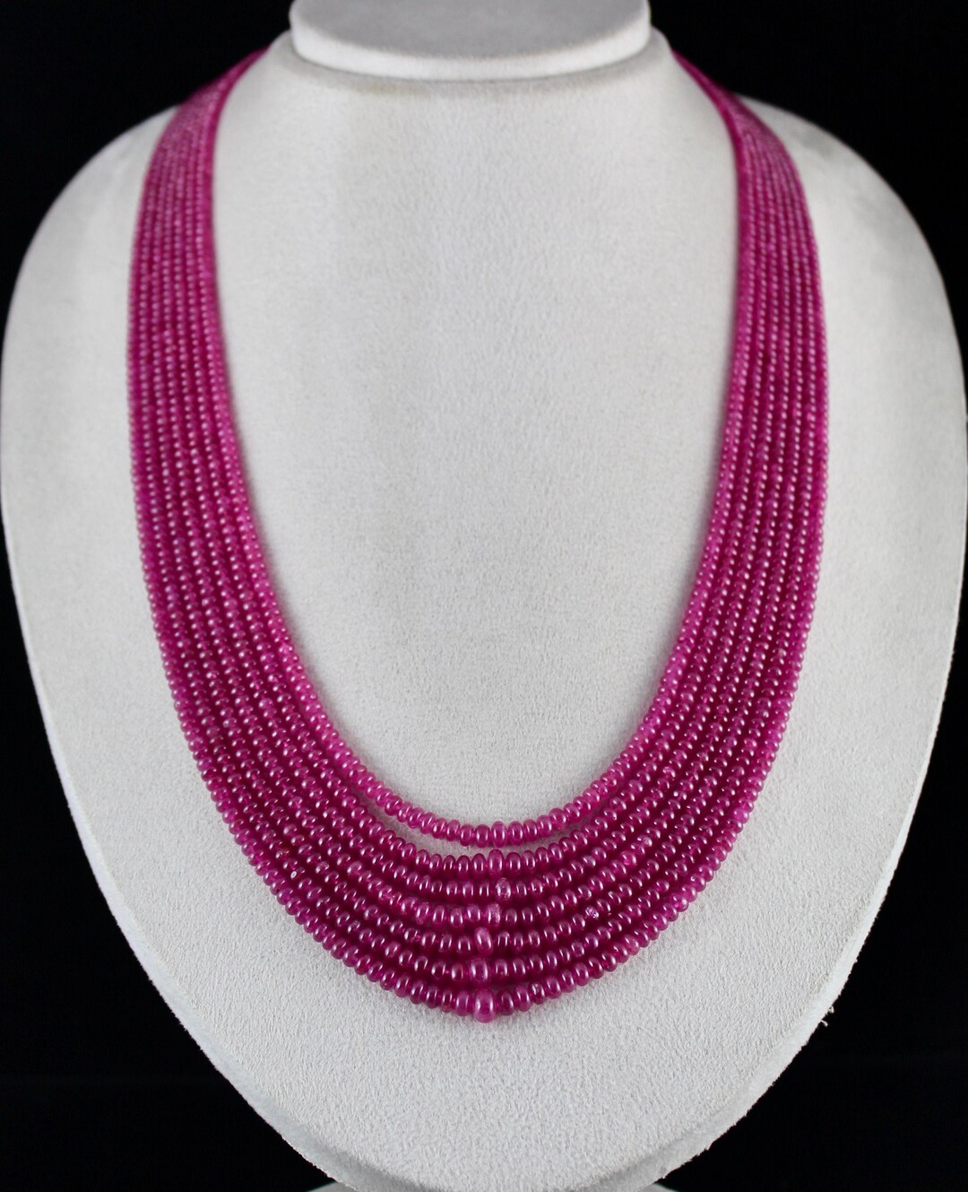 Perlas de rubí natural certificadas Ronda 7 Línea 677 Quilates Gemstone ...