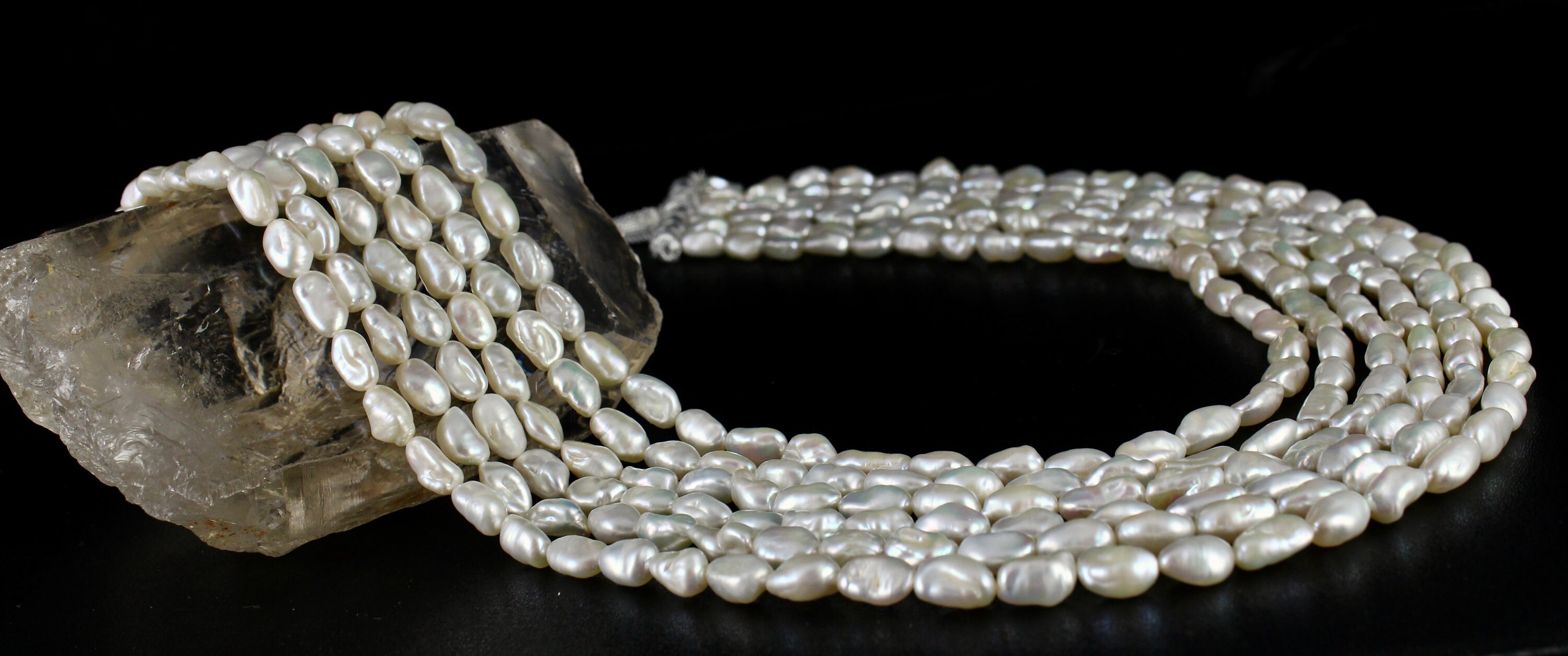 A+ Genuine Natural South Sea Keshi Pearl 6 Line 719 Ct Finest Gemstone ...