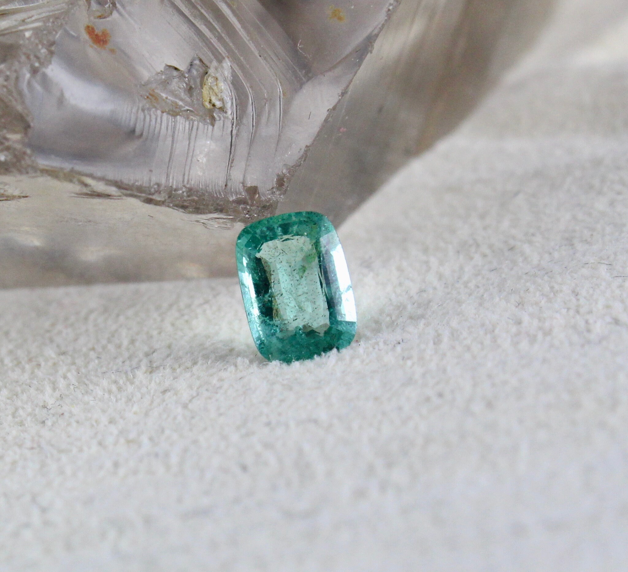 Natural Old Spinel EMERALD Cushion Cut 3 Pcs 2.58 Carats | Etsy