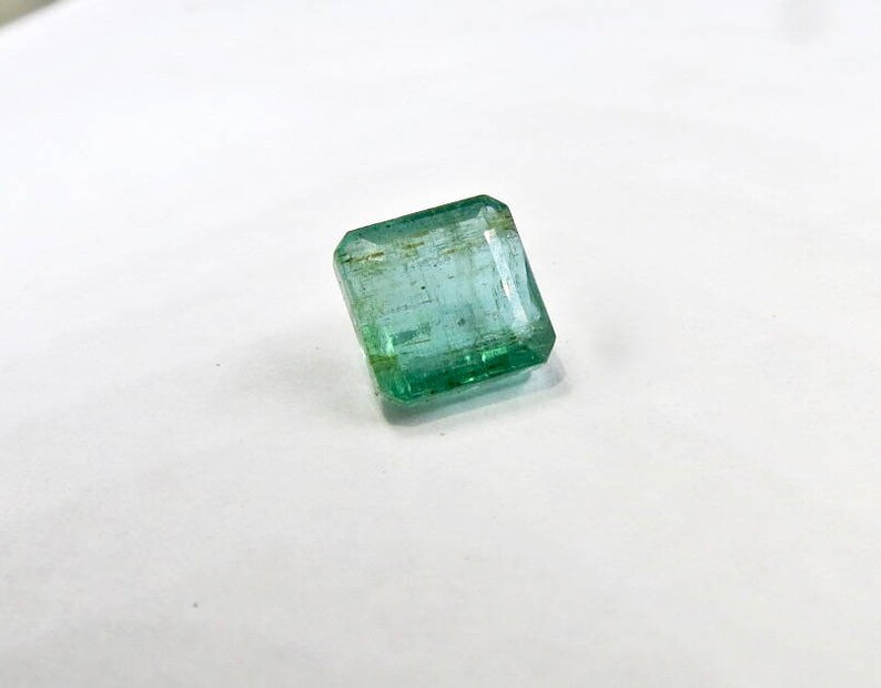 Perfect 9mm 4.23 Carats Natural EMERALD SQUARE Cut GEMSTONE for Ring ...