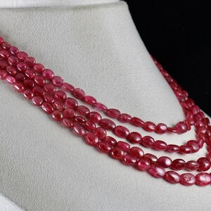Natural Red Spinel Beads Cabochon 4 L 431 Ct Certified Gemstone Finest ...