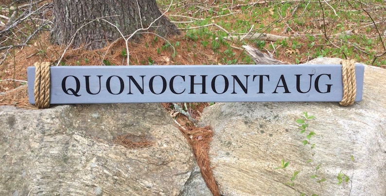 Personalized Sign / Nautical Sign / Rope Sign / Custom Wood Sign ...