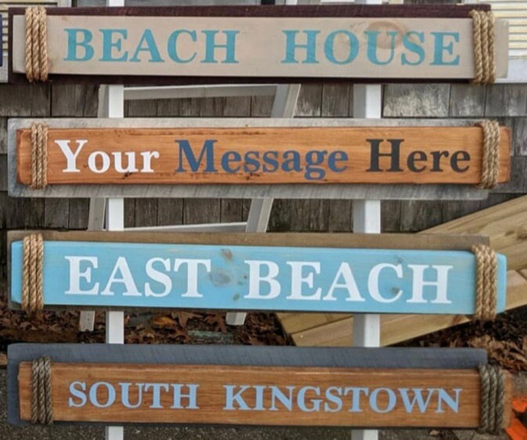 Personalized Sign / Nautical Sign / Rope Sign / Custom Wood Sign ...