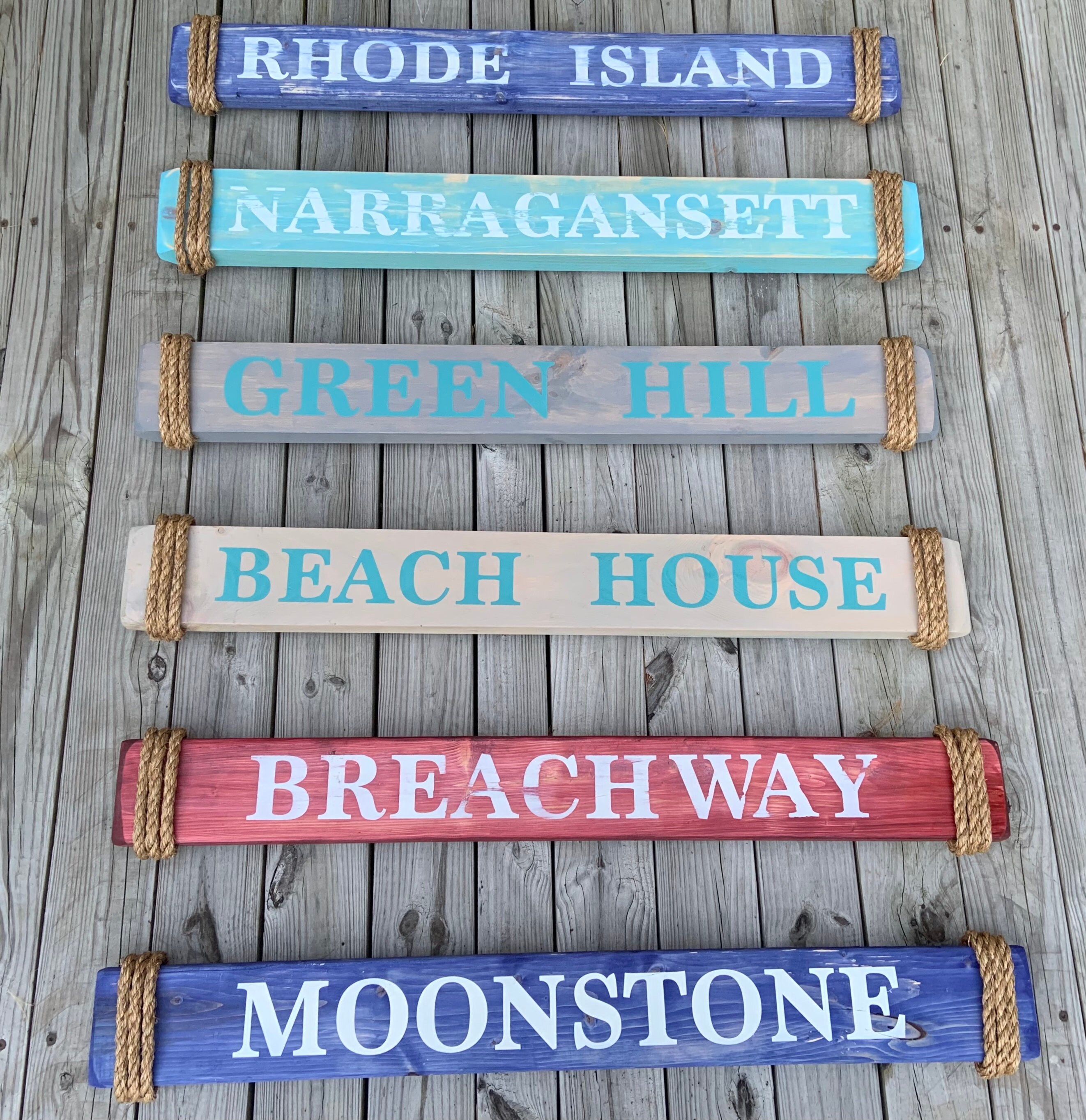 Personalized Sign / Nautical Sign / Rope Sign / Custom Wood Sign ...