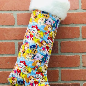 Paw Patrol Christmas Stocking Marshall Rubble Chase Skye - Etsy