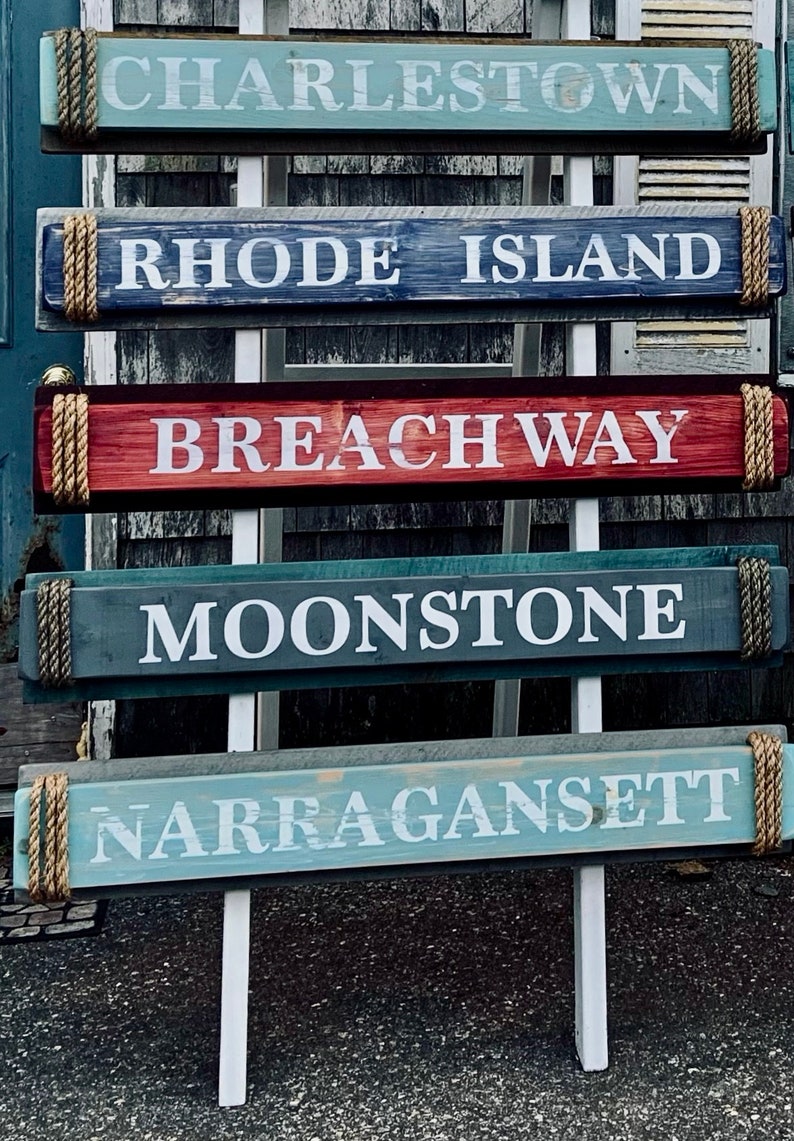 Personalized Sign / Nautical Sign / Rope Sign / Custom Wood | Etsy