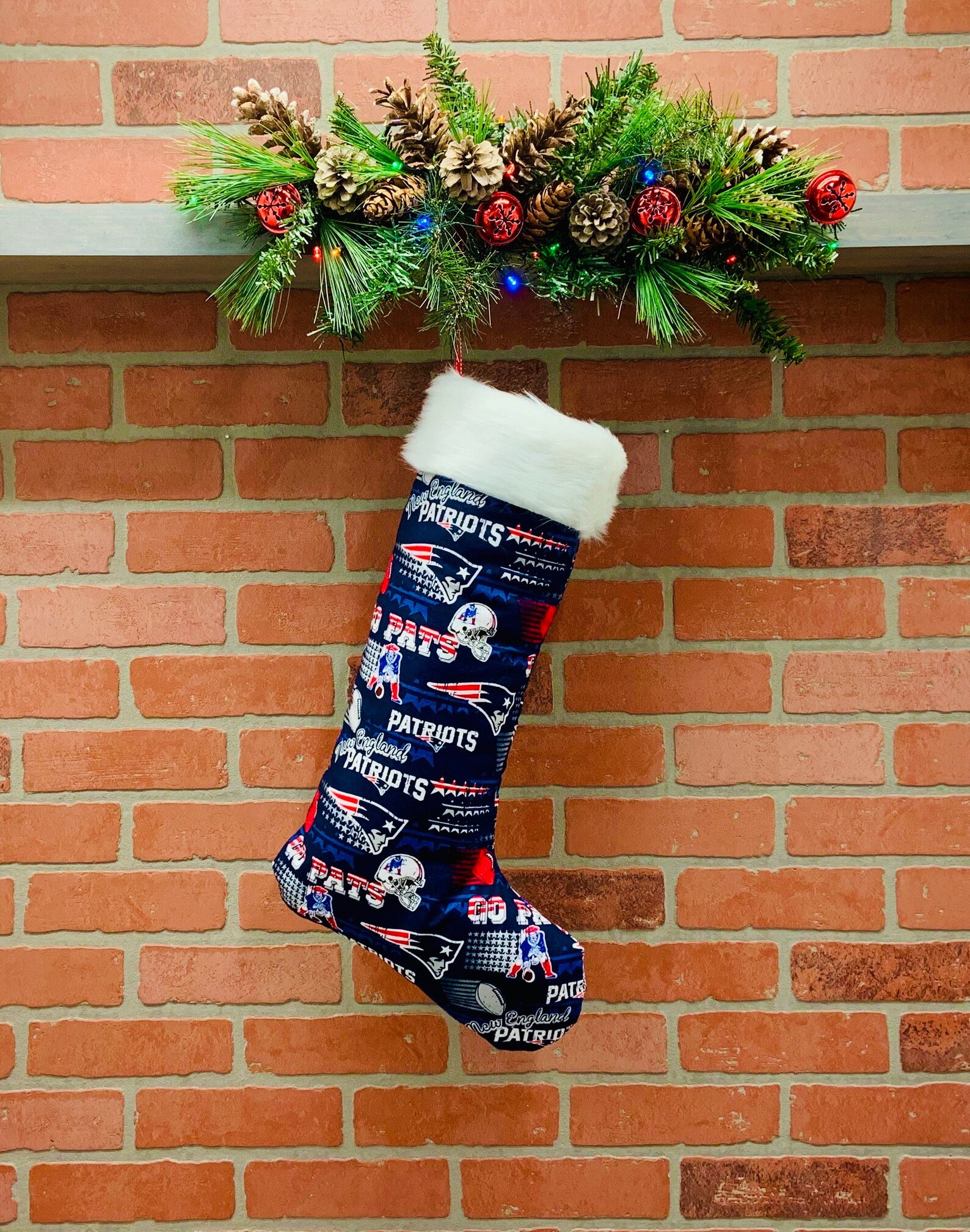 New England Patriots Christmas Stocking Football Sports Stocking ...