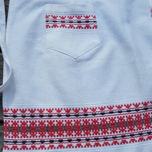 Vintage Women Apron, Folk Linen Handwoven Aprons, Kitchen Apron ...