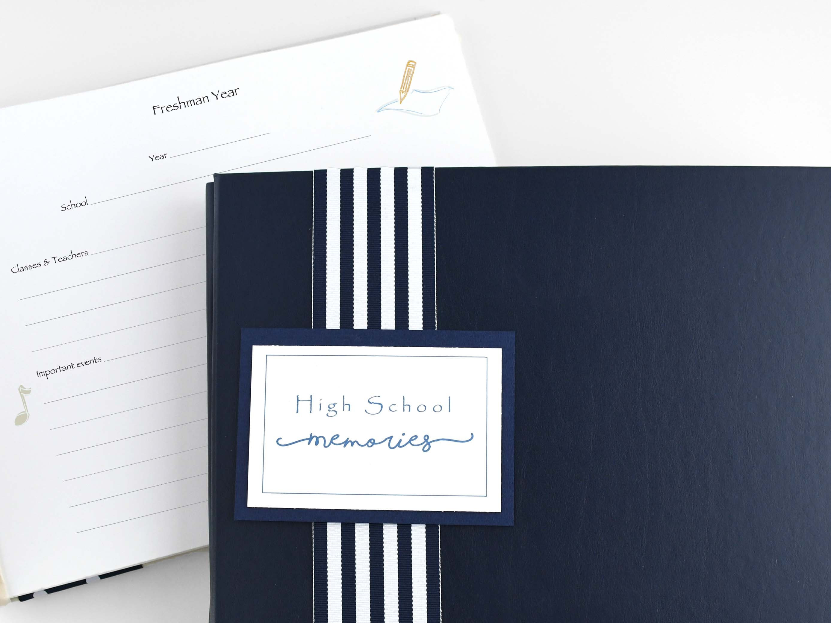 High School Memory Book | Personalized Graduation Gift | High School ...