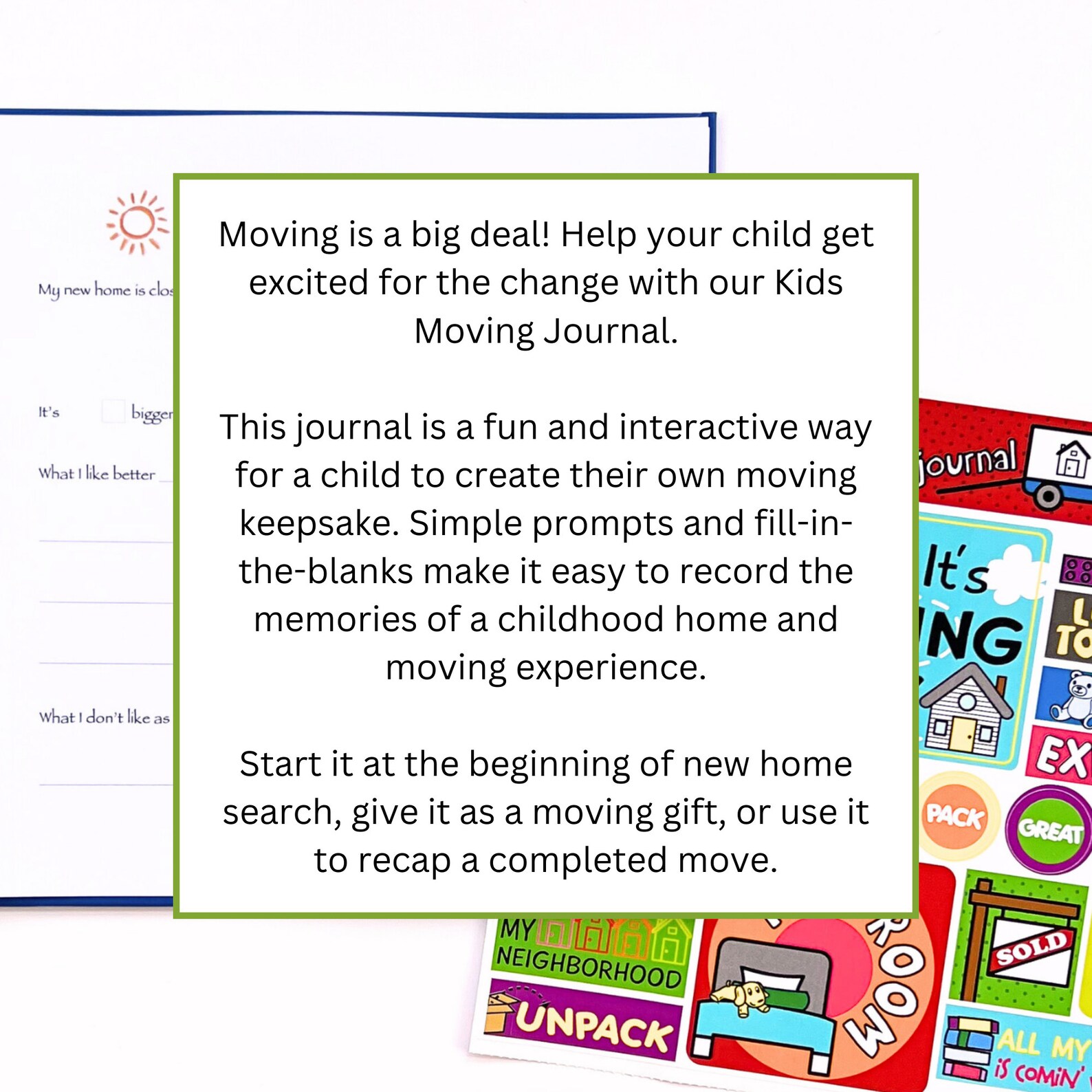 Moving Kids Journal | Moving Gift for Kids | Moving Activity for Kids ...