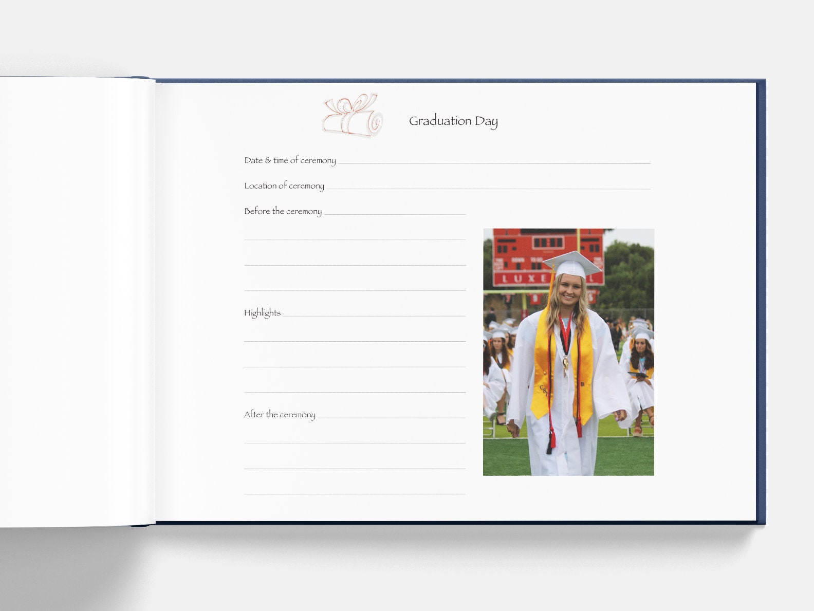 High School Memory Book Personalized Graduation Gift High School ...