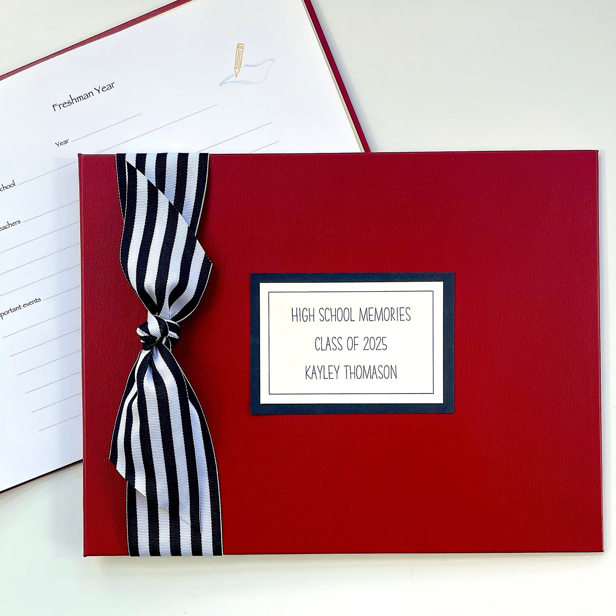 High School Memory Book | Personalized Graduation Gift | High School ...