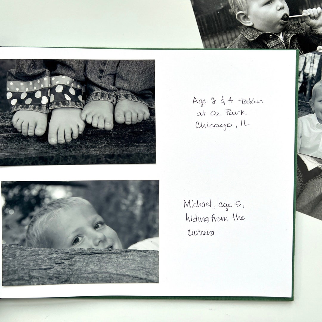 Personalized Blank or Lined Memory Book | Personalized Scrapbook ...