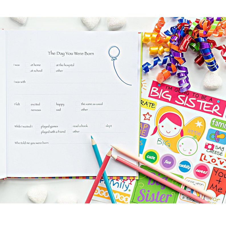 I'm Going to Be A Big Sister Kids Journal | Big Sister Activity | Big ...