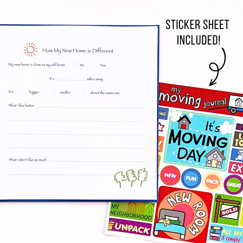 Moving Kids Journal | Moving Gift for Kids | Moving Activity for Kids ...