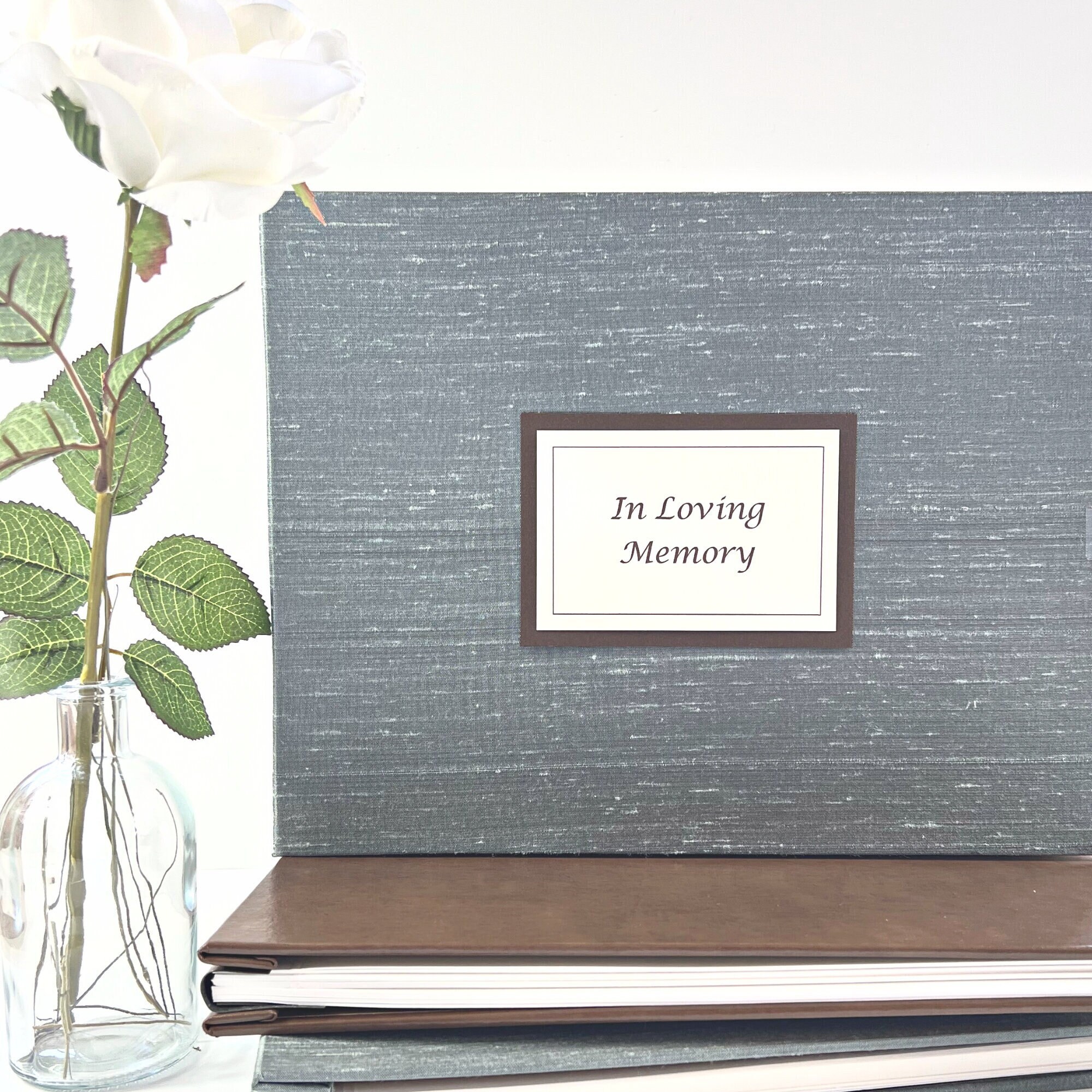Memorial Guest Book | Funeral Guest Book | Personalized Tribute Book - Etsy