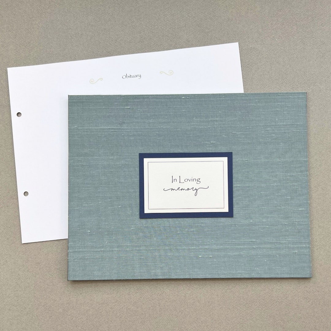 Memorial Guest Book | Funeral Guest Book | Personalized Tribute Book - Etsy