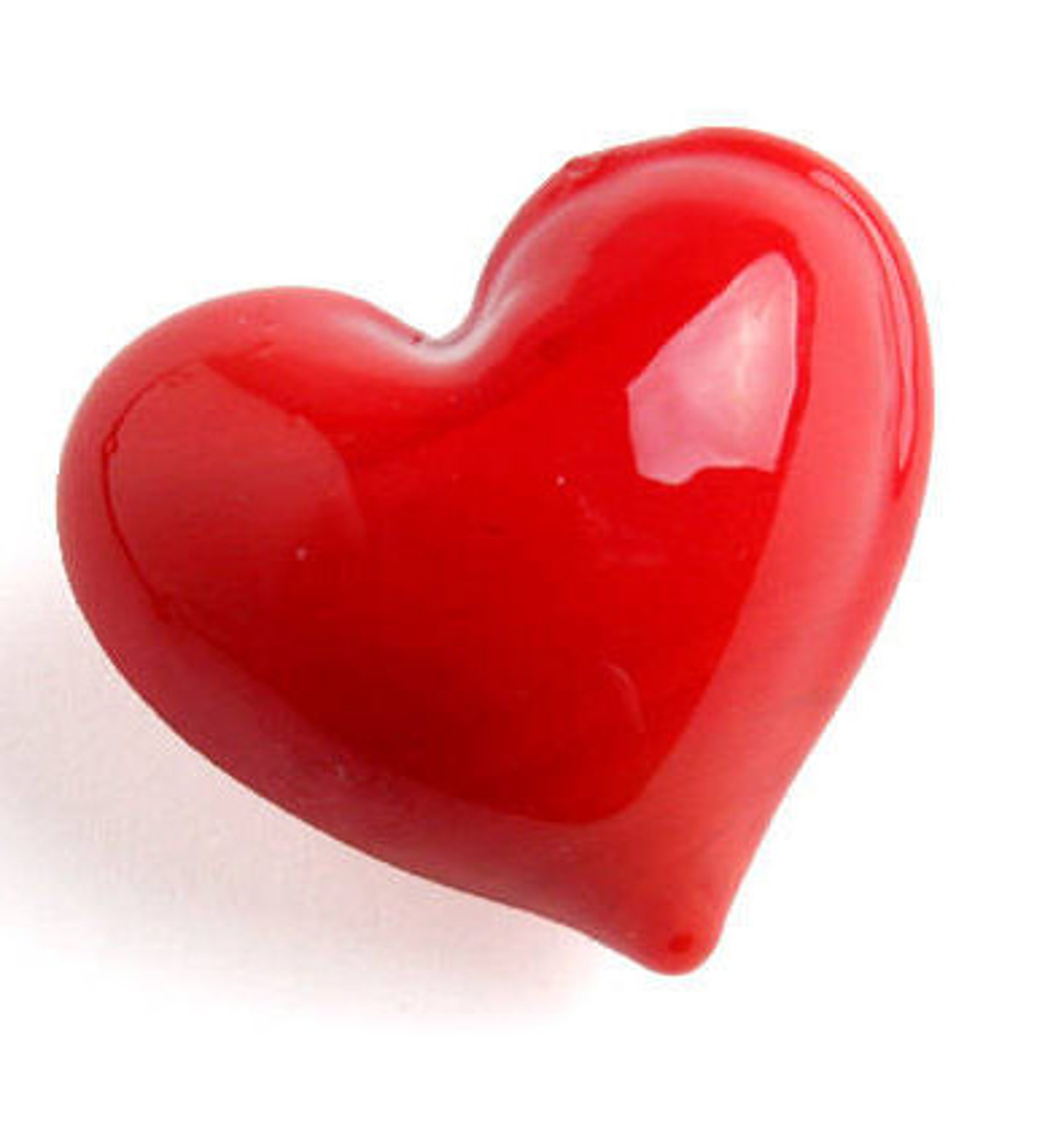 Red Glass Hearts - Etsy