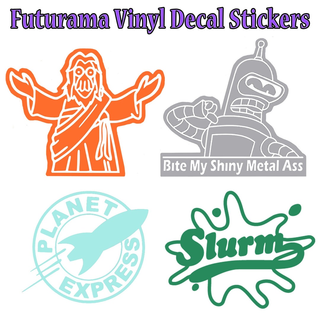 Futurama Vinyl Decal Stickers for Cars and Laptops - Etsy
