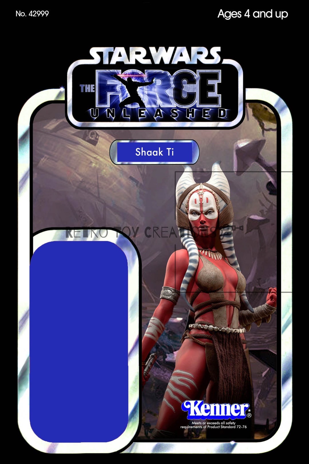 Shaak Ti the Force Unleashed Star Wars Vintage Style Custom Cardback - Etsy