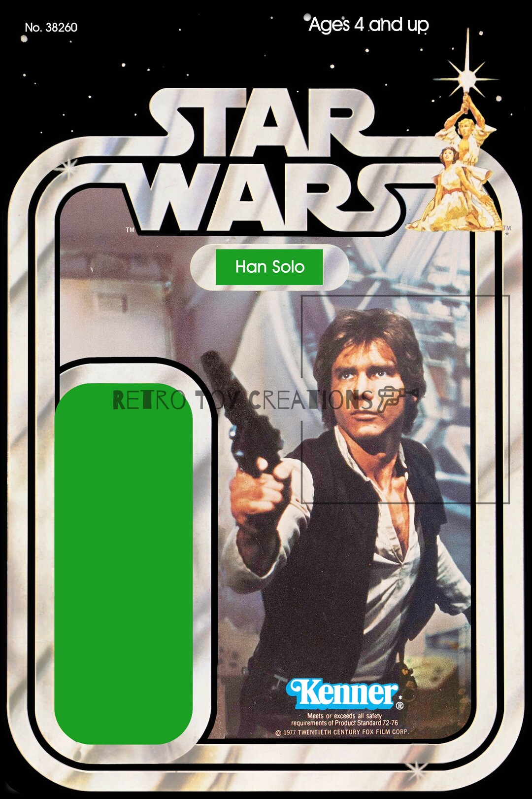 Han Solo 21B Back Star Wars Vintage Star Wars Reproduction Cardback - Etsy