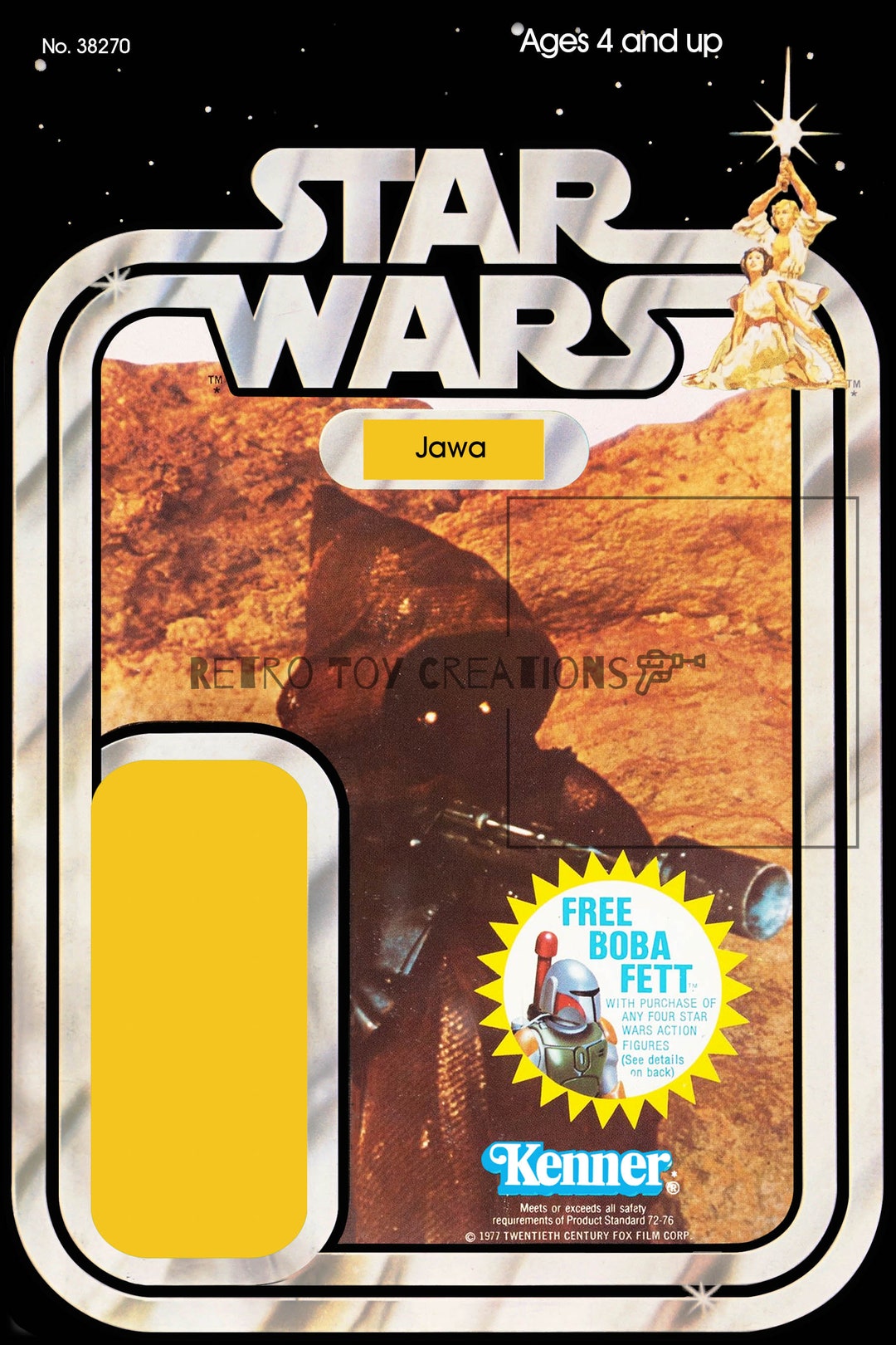 Jawa Star Wars 21C Back Vintage Star Wars Reproduction Cardback - Etsy