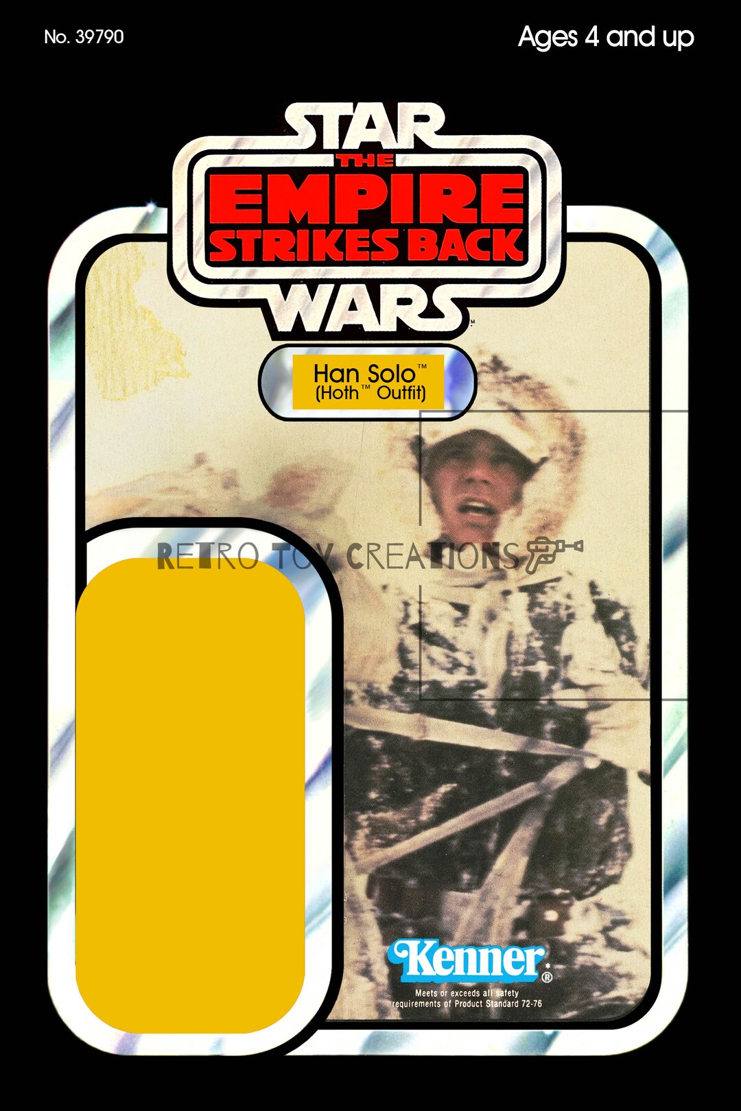 Han Solo Hoth Outfit ESB Vintage Star Wars Reproduction Cardback - Etsy