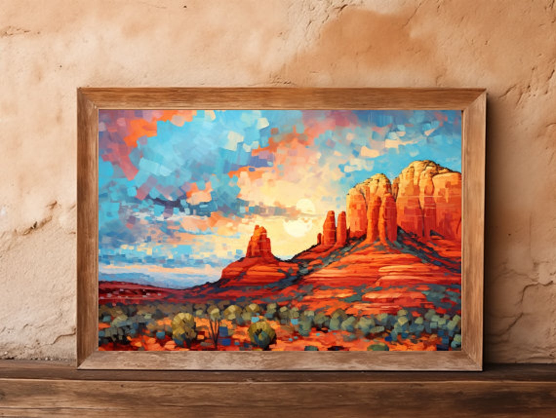 Red Rocks of Sedona, Arizona, Southwest Decor, Rustic Decor, Nature's ...