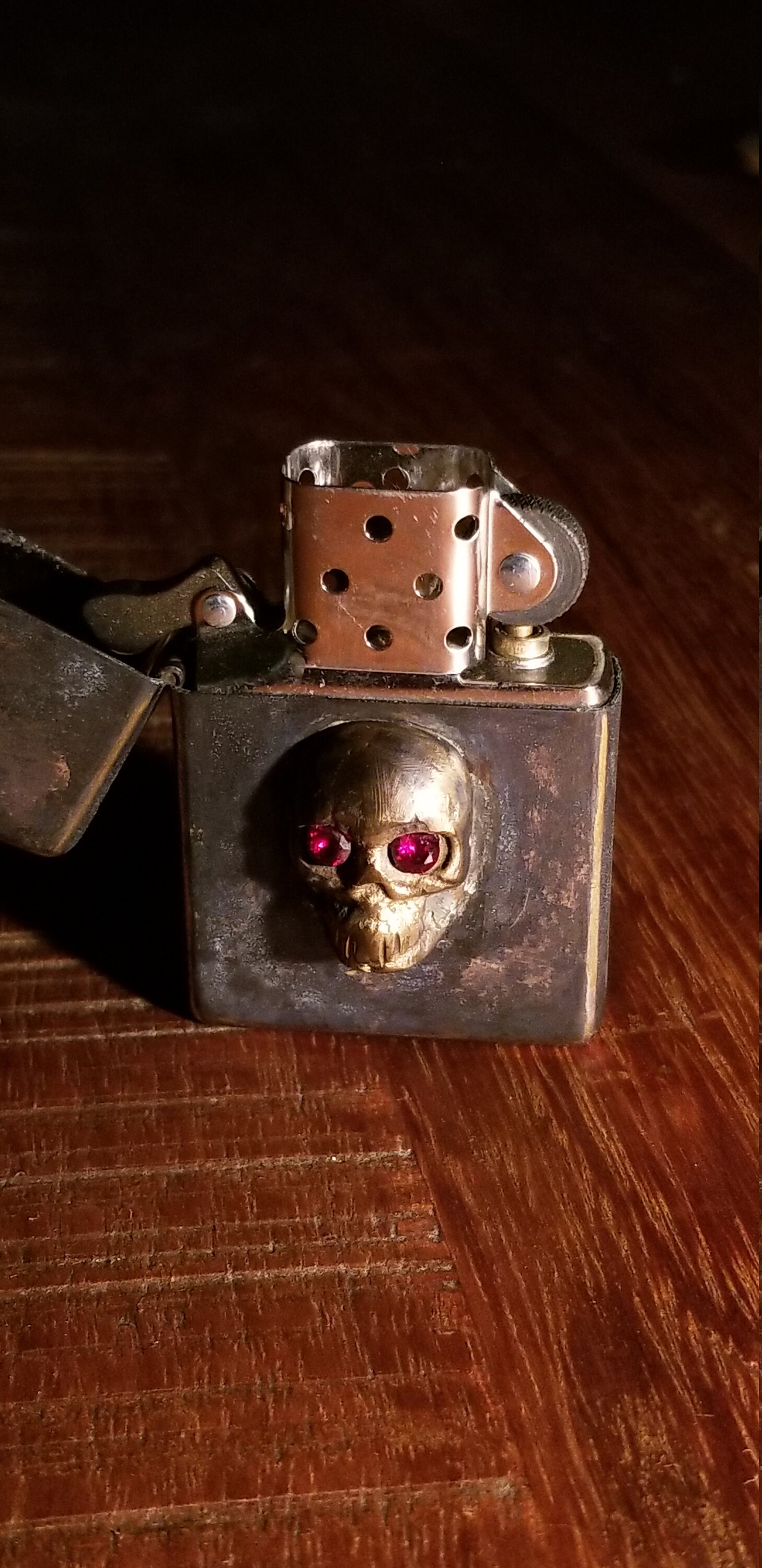 Zippo Lighter With Custom skull Design 1 - Etsy