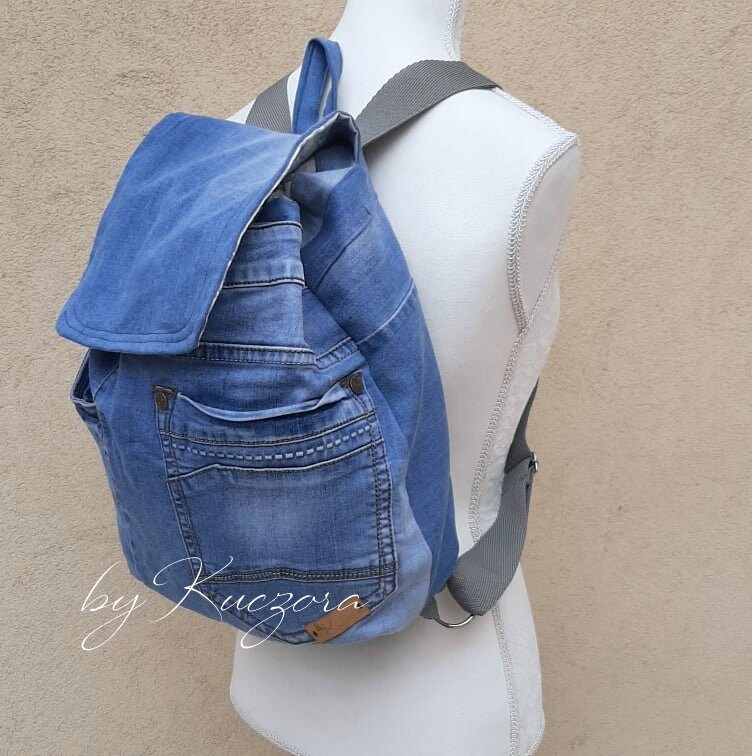 Denim / Jeans Backpack / Rucksack - Etsy