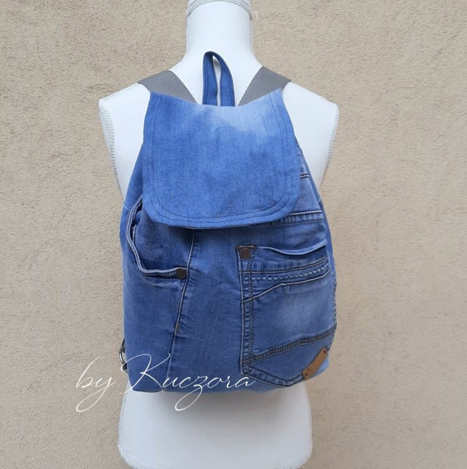 Denim / Jeans Backpack / Rucksack - Etsy