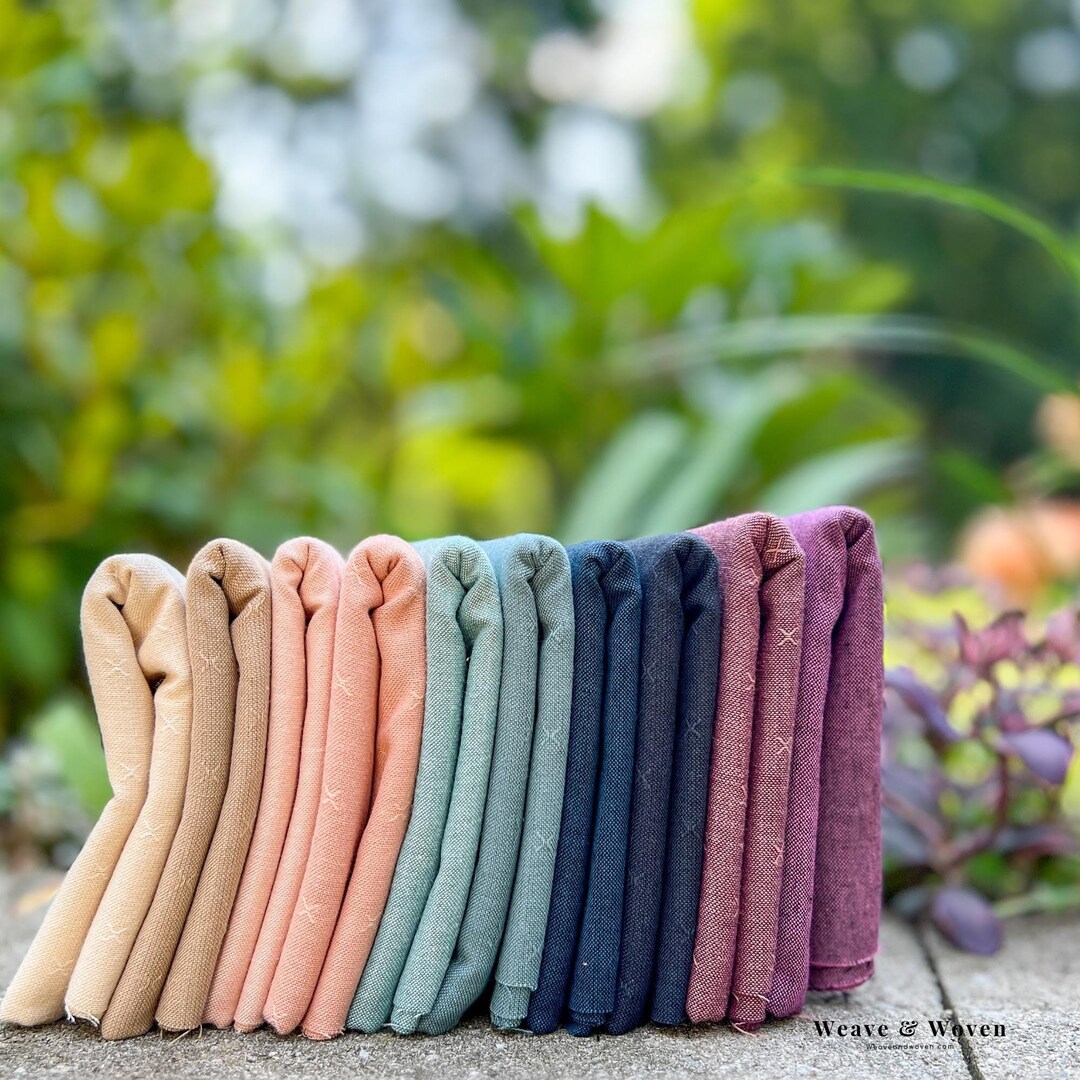 Rustic Wedding Fabric Bundle: Fableism Woven Fat Quarters - Etsy