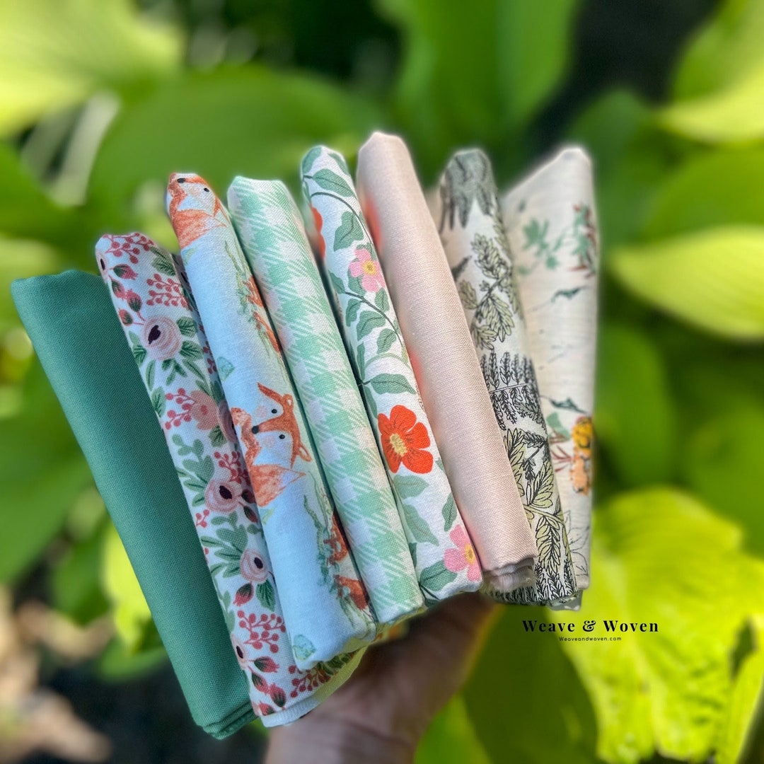 Summer Shade Fat Quarter Bundle Beautiful Green Themed - Etsy