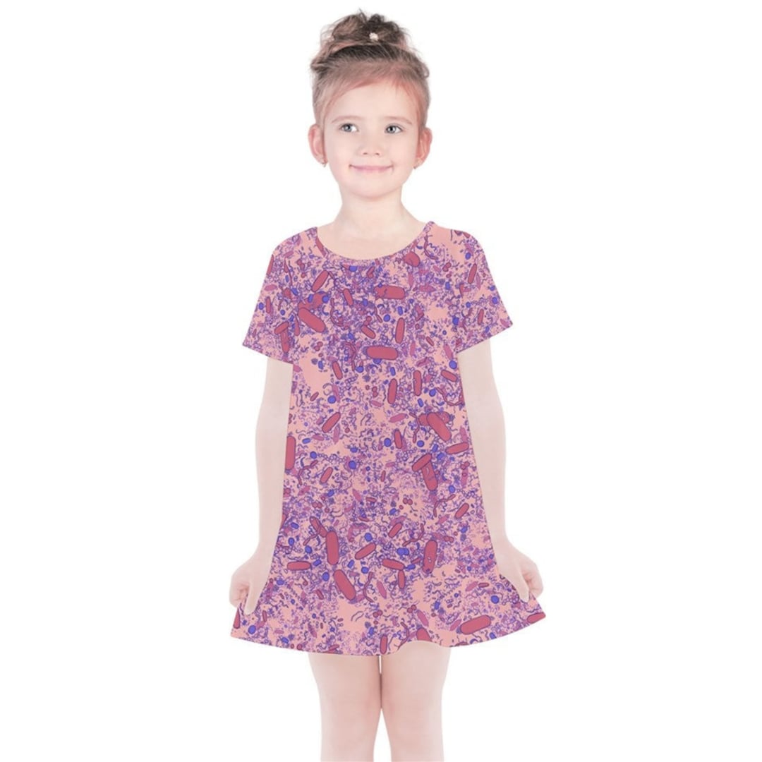 Bacteria Shapes Simple Kid's Cotton Dress multiple Colors - Etsy