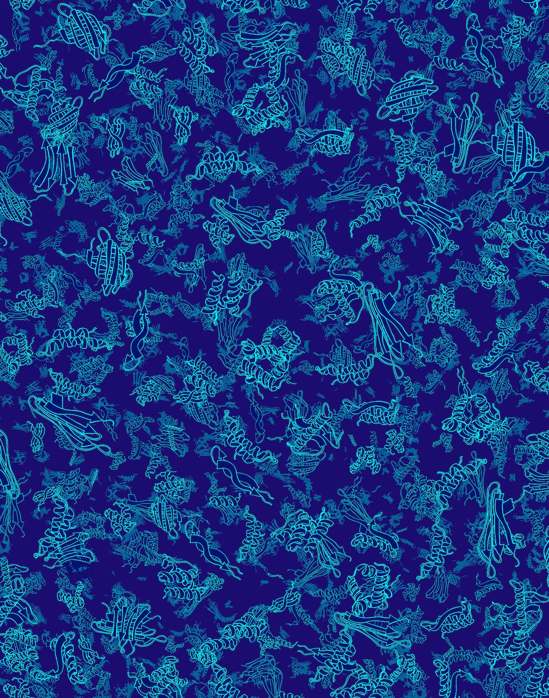 Secondary Protein Structures Fine Art Print (11 X 14 Inches) - Etsy