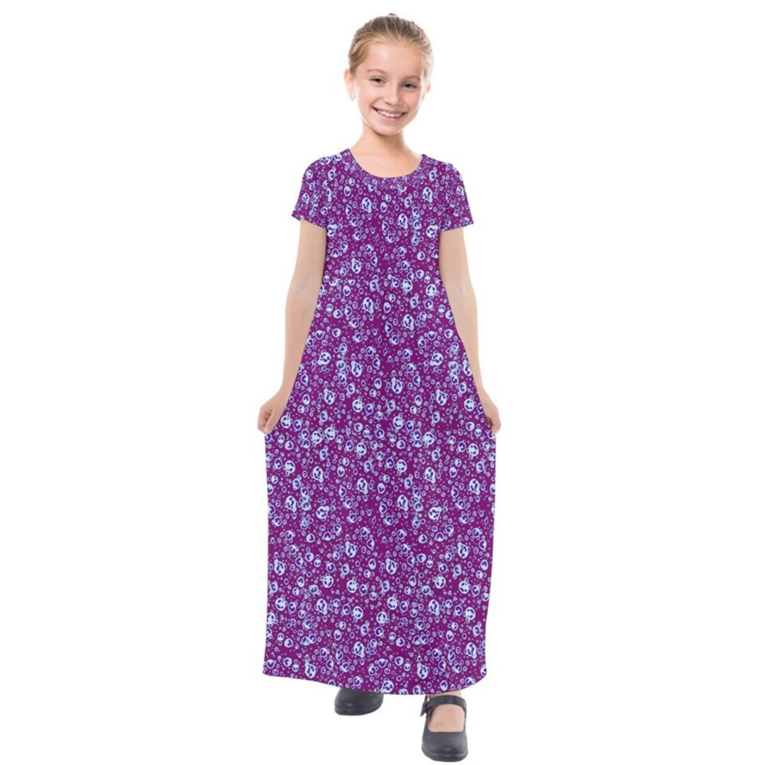 White Blood Cell Kids Cotton Maxi Dress - Etsy