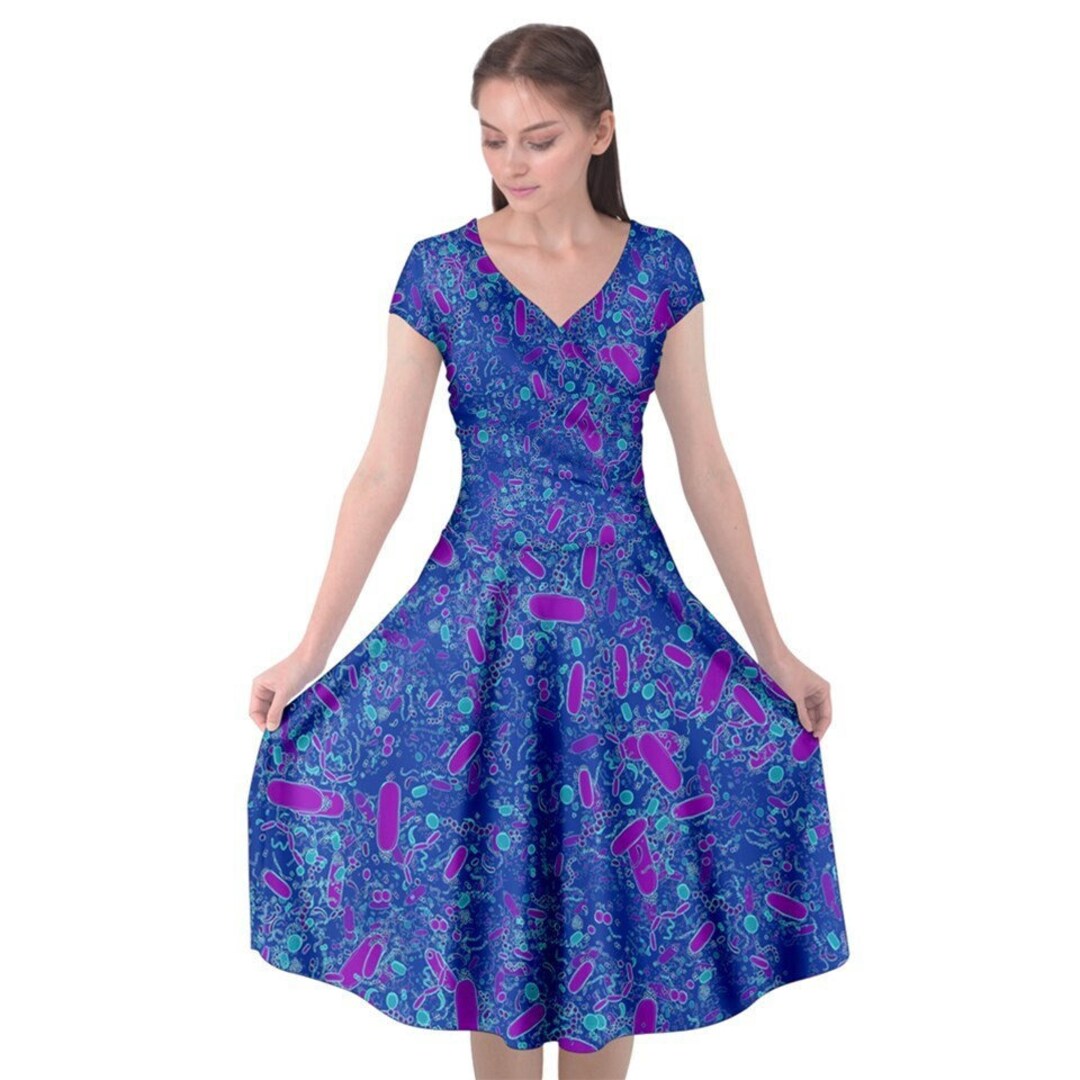 Bacteria Wrap Midi Dress (colour Options) - Etsy