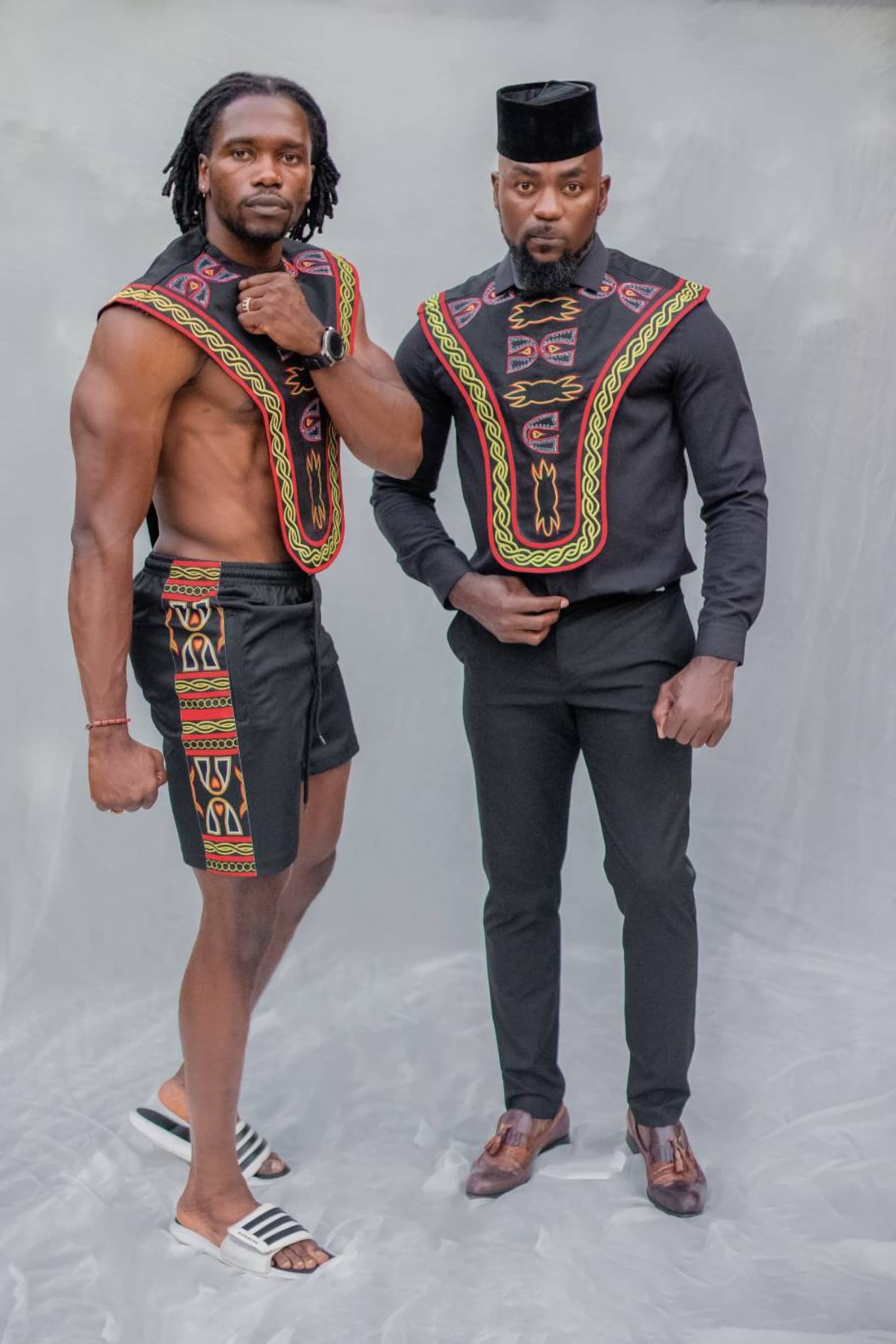 Handmade African Toghu Cape | Traditional Cameroon Embroidery ...