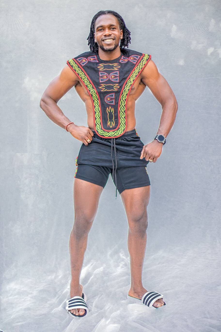 Handmade African Toghu Cape | Traditional Cameroon Embroidery ...