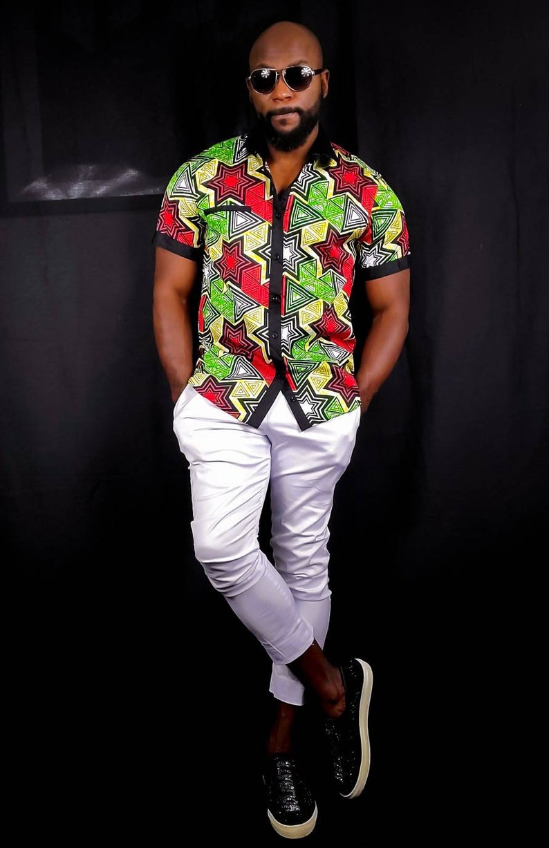 African Print Shirts Men, Dashiki Shirt Men, Ankara Shirt Men, Kente ...