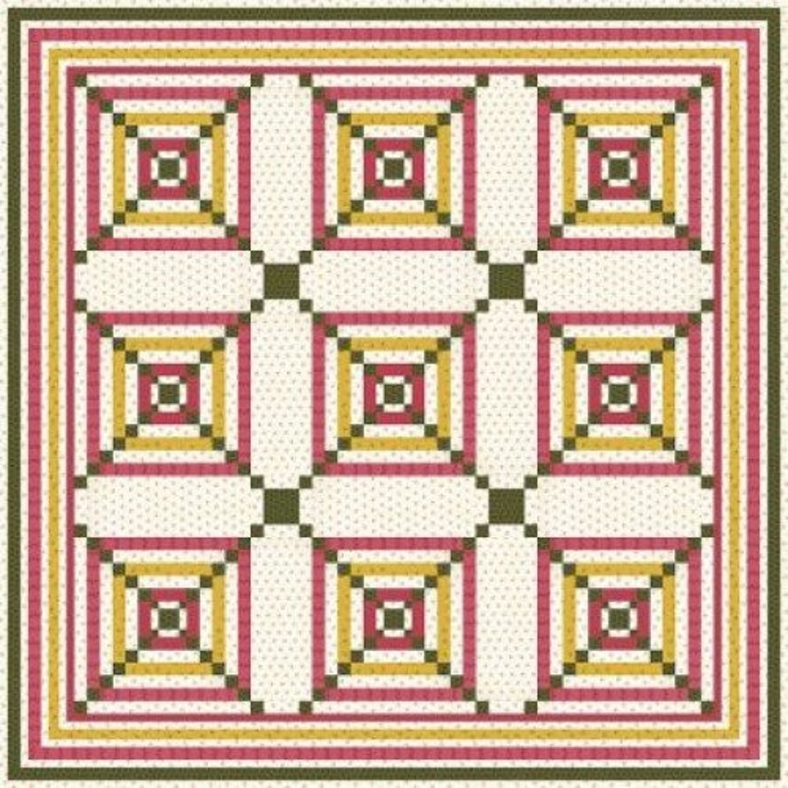 Square Dance Quilt - Etsy