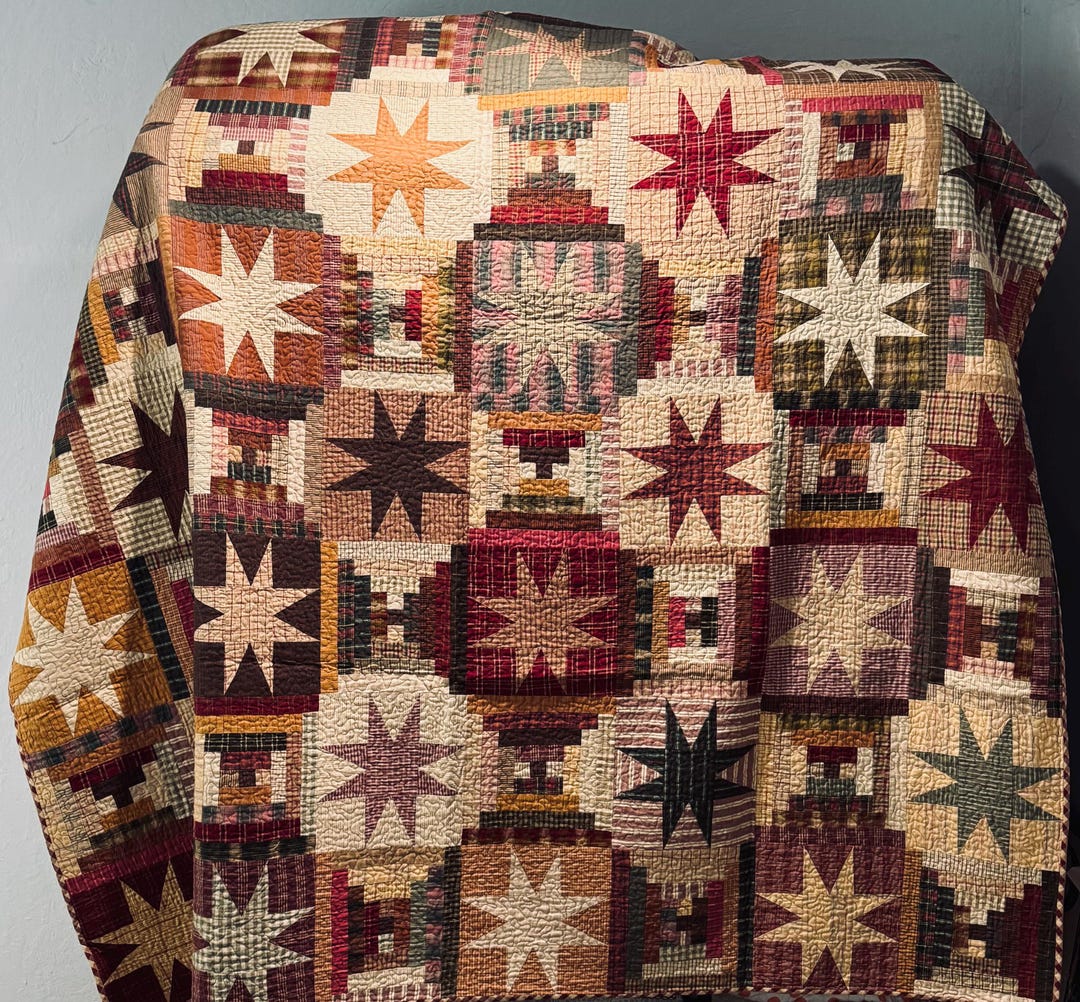 Fall-and-winter Cuddly Plaid Flannel Quilt - Etsy