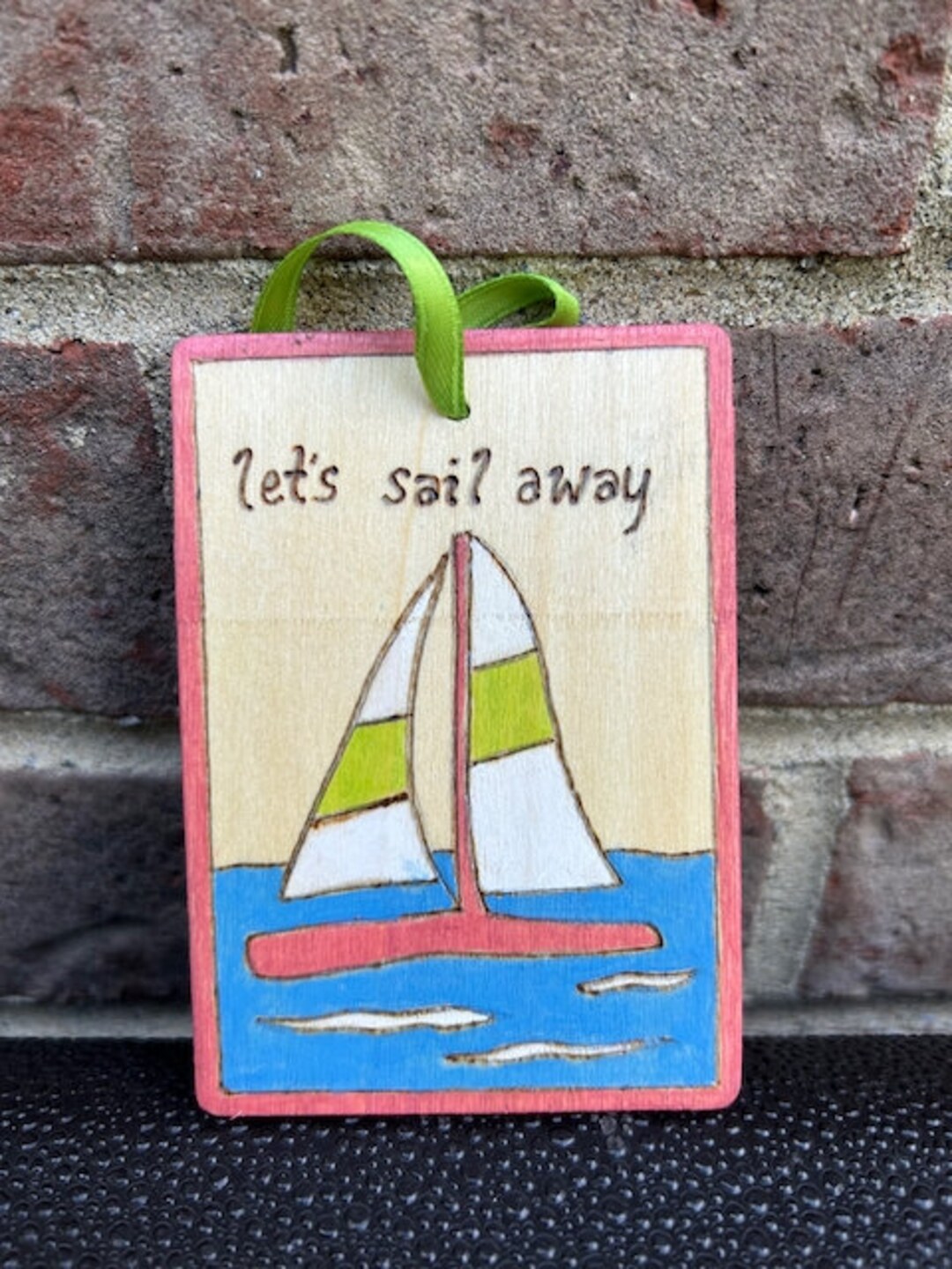 Lets Sail Away Ornament Etsy