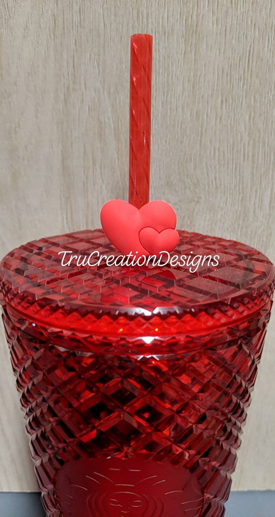 Heart Straw Toppers, Straw Charms, Heart, Straw Topper, Straw Charm ...