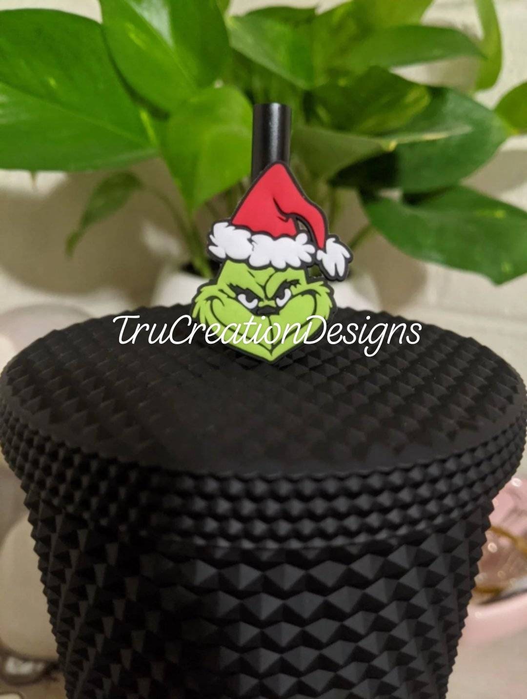 The Grinch Straw Topper, Straw Toppers, Straw Charm, Straw Charms ...