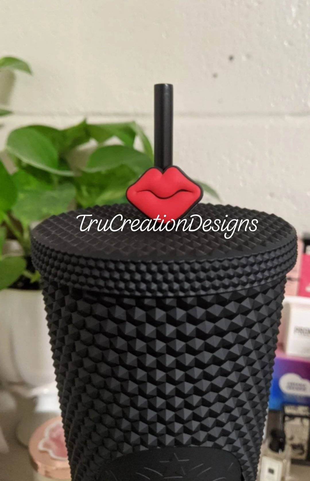 Lips Straw Toppers, Lips - Etsy