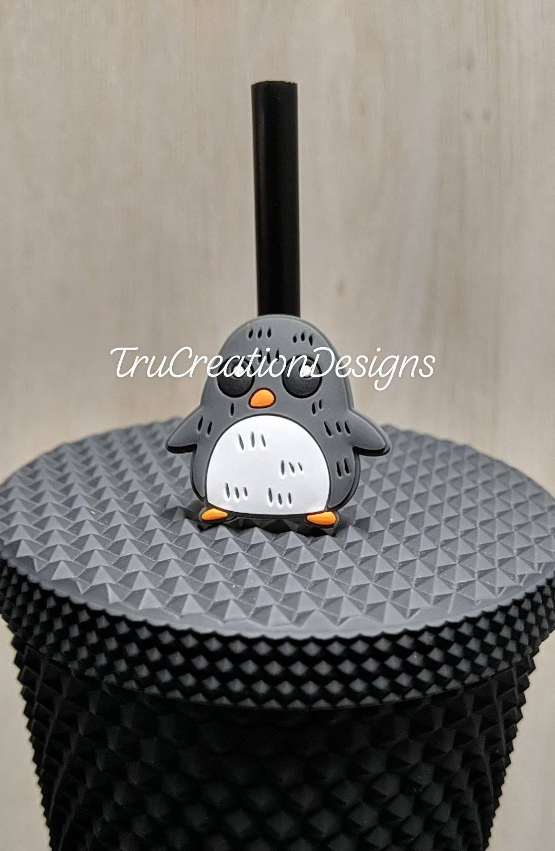 Penguin Straw Toppers, Straw Topper, Straw Charm, Straw Charms ...