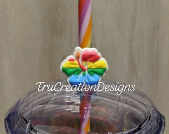 Flower Straw Topper - Etsy