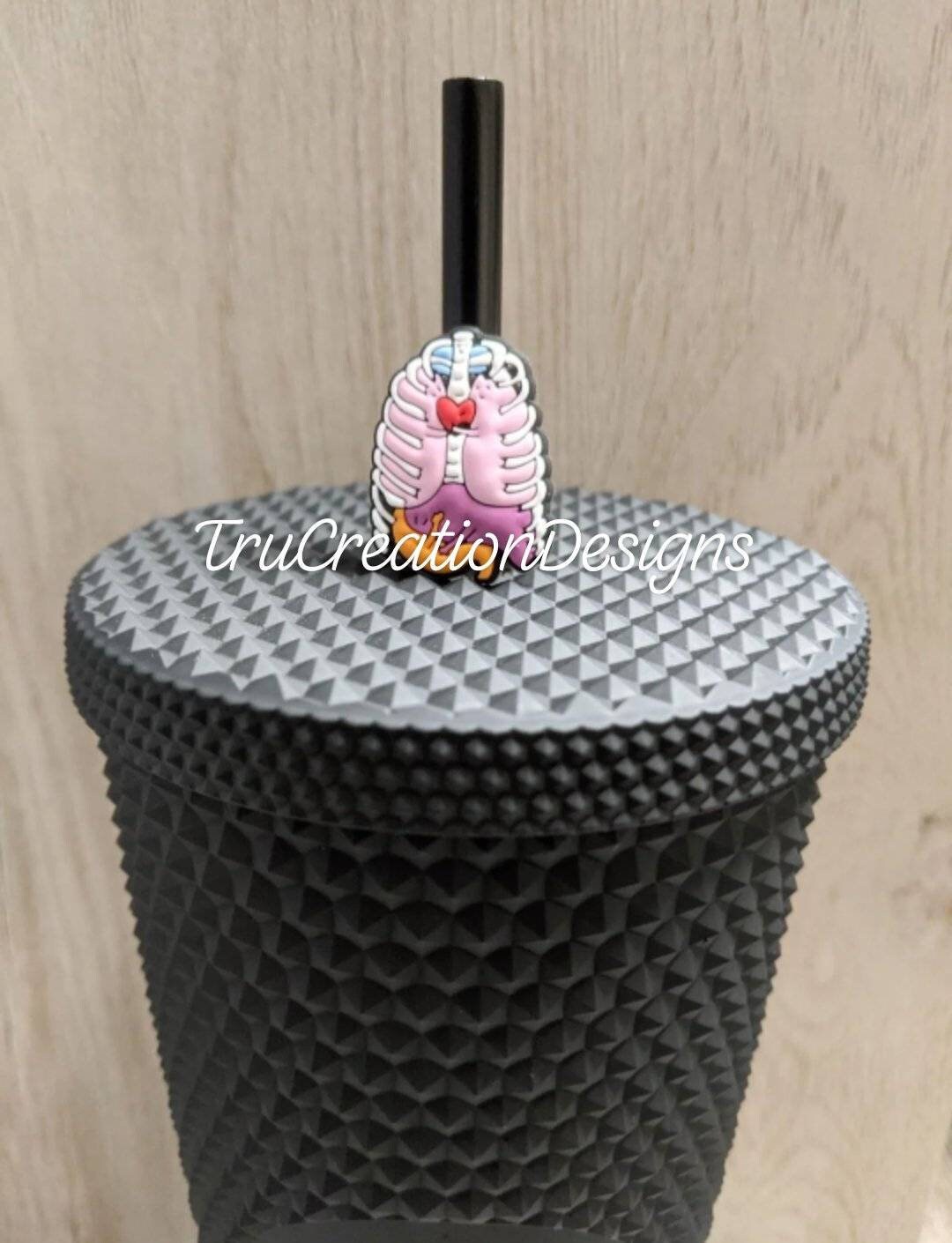 Medical Straw Toppers, Rib, Heart, Straw Toppers - Etsy