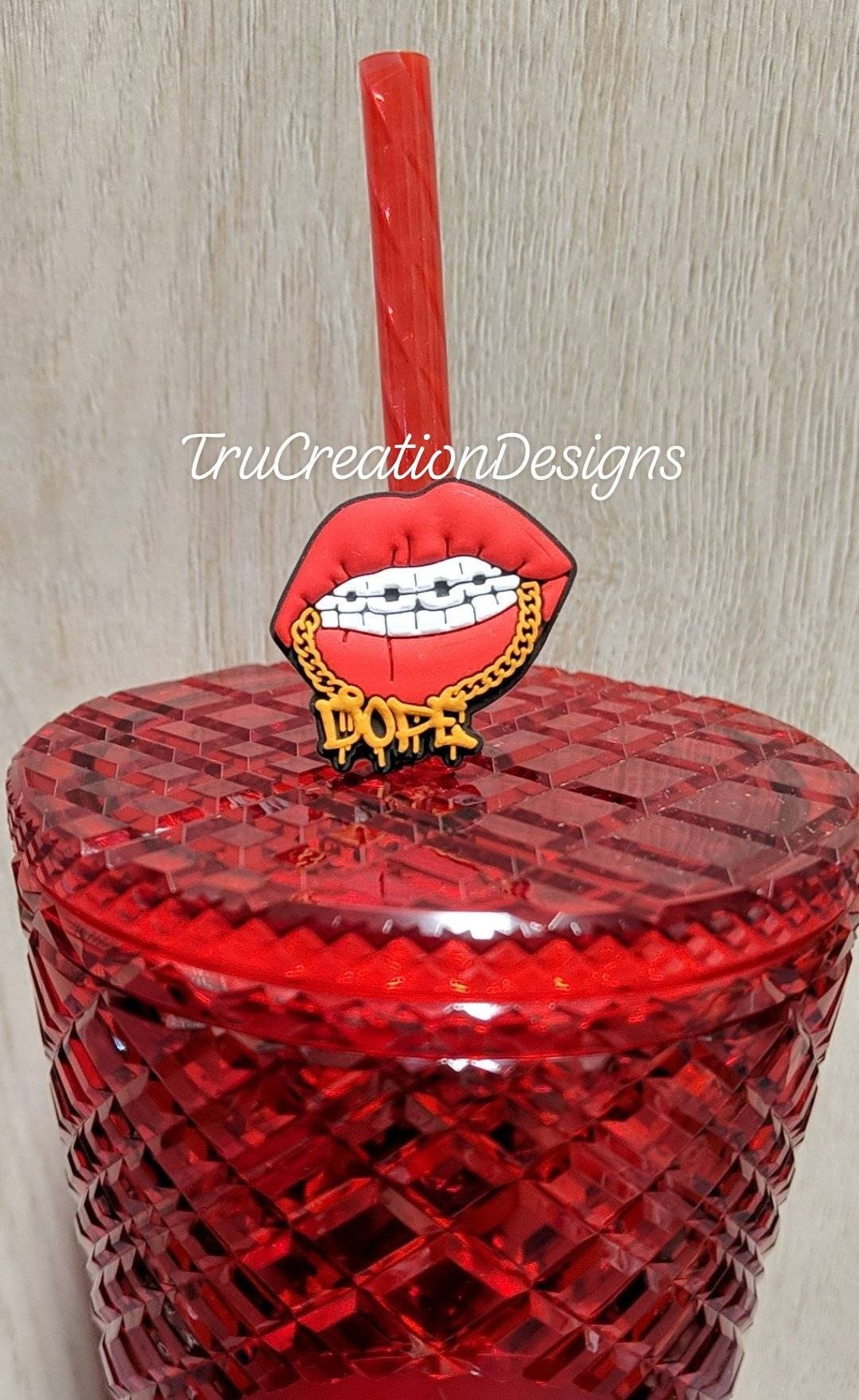 Lips Straw Toppers, Mouth Straw Toppers, Straw Charms, Straw Topper ...